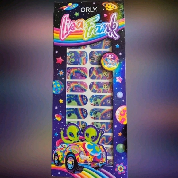 Makeup | Nwt Limited Edition Orly Lisa Frank Nail Wraps Alien | Poshmark